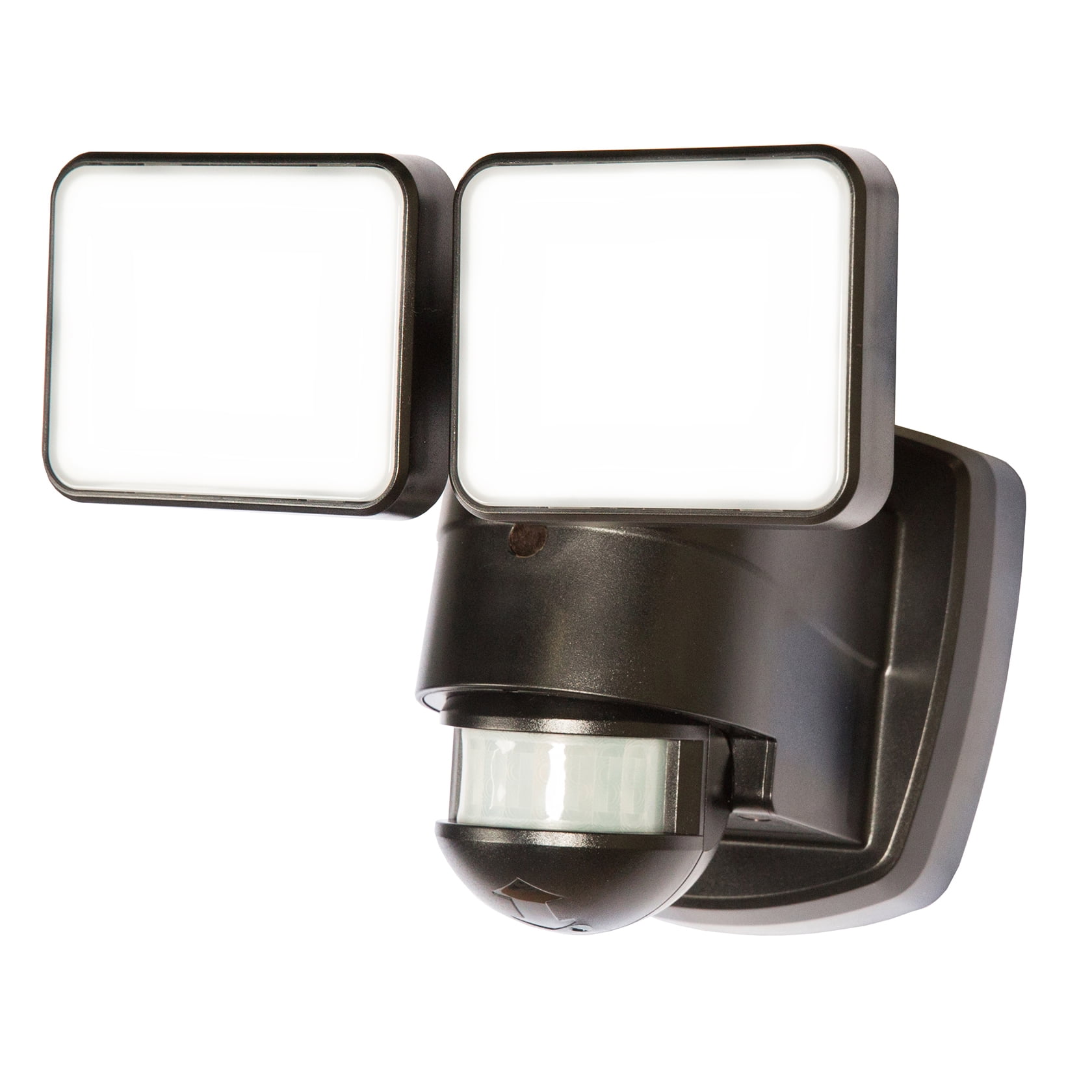 Heath Zenith Motion-Sensing Hardwired LED Black Security Light ...