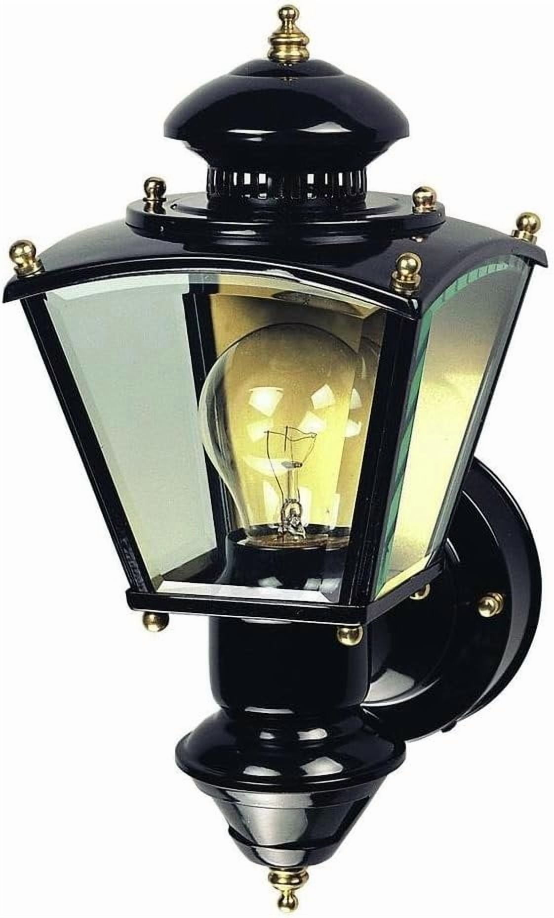 Heath Zenith Motion Sensor Coach Light Outdoor - Electric, Black Finish ...