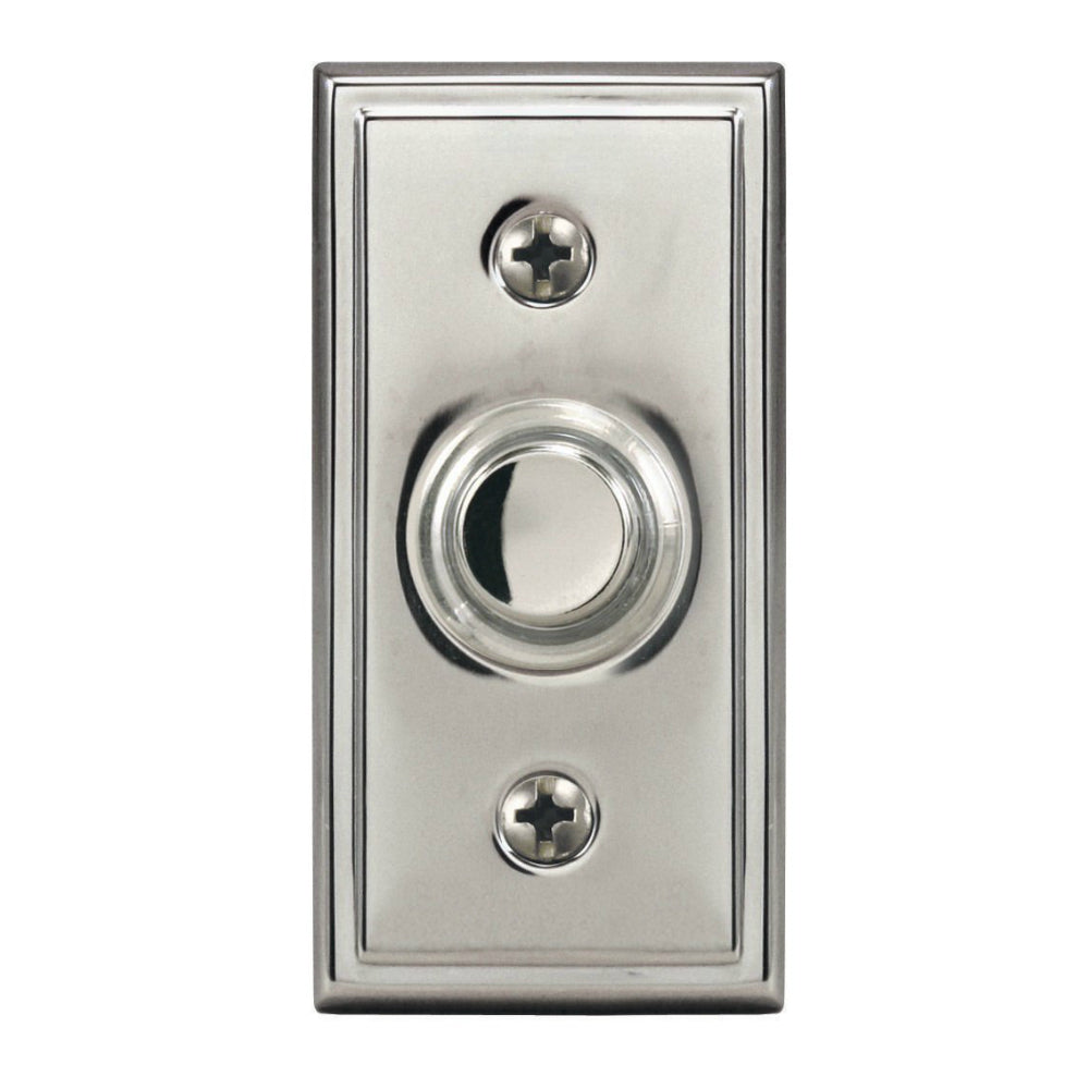 Heath Zenith SL-631-02 Wired Push Button with Nickel Finish, Lighted ...