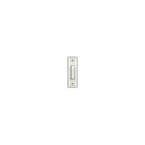 Heath Zenith Wired Door Chime Push Button, White Lighted Center Bar ...