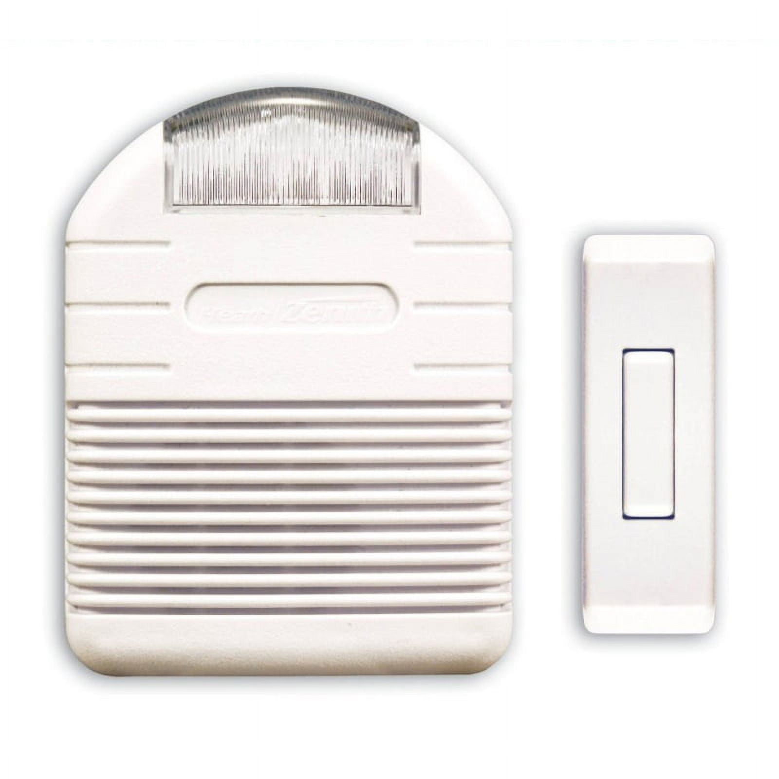 Heath Zenith White Plastic Wireless Doorbell and Strobe Light Kit - Walmart.com