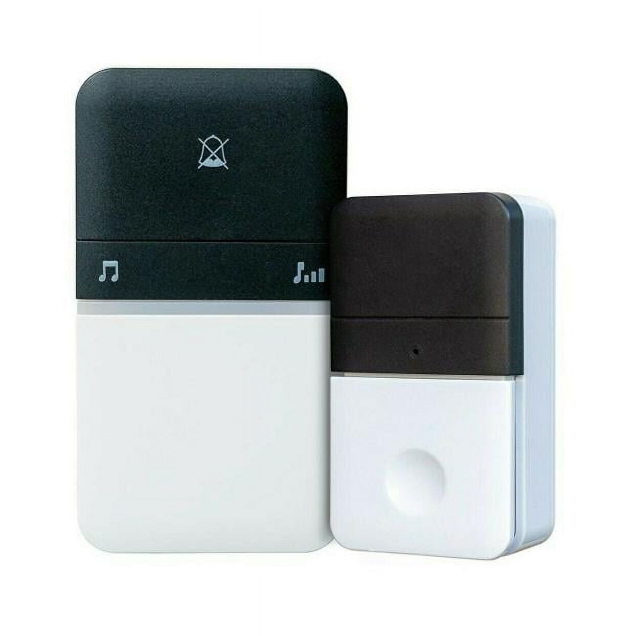Heathco SL-7313-PP16 Piezo Wireless Door Chime Kit, Black & White - 16 ...