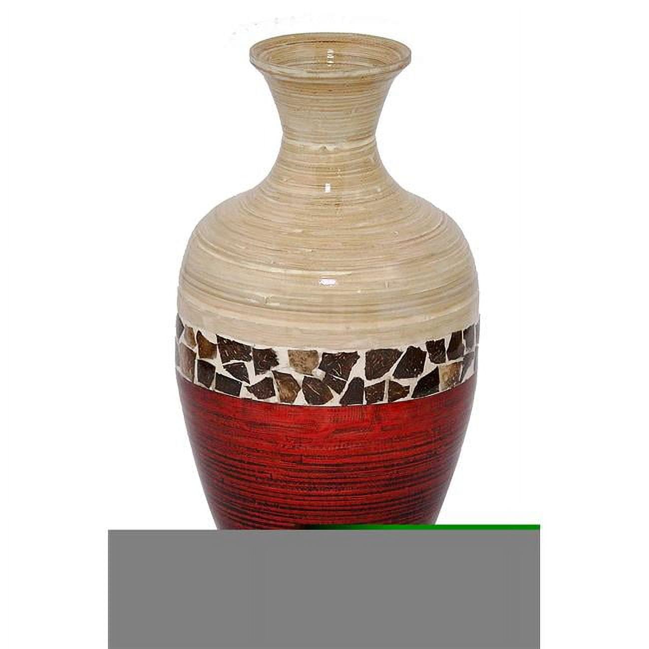 Heather Ann Classic Large Spun Bamboo Water Jug with Tile Band ...