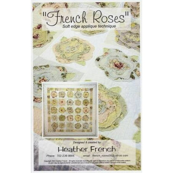 Heather French Vintage Meadow Artworks French Roses Quilt Pattern - Walmart.com