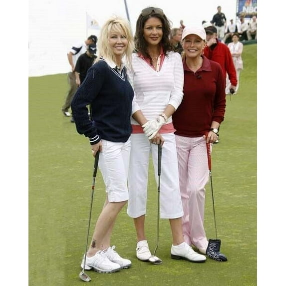 Heather Locklear Catherine Zeta Jones Cheryl Ladd on golf course 8x10 ...