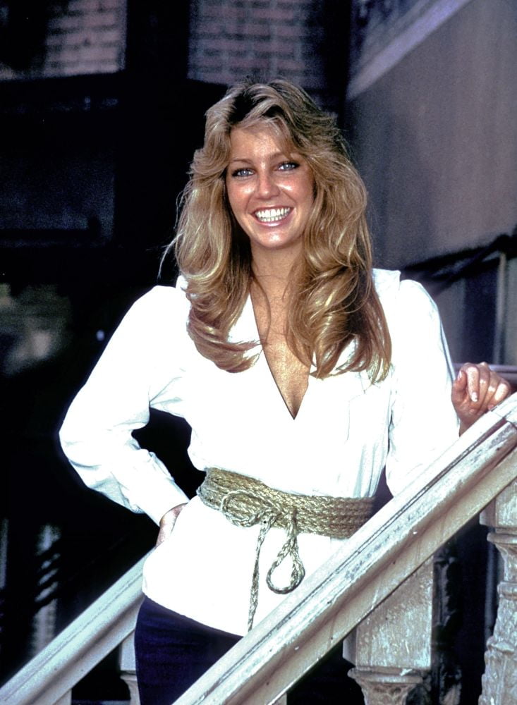 Heather Locklear during a private photo shoot, 20th Century Fox Backlot ...