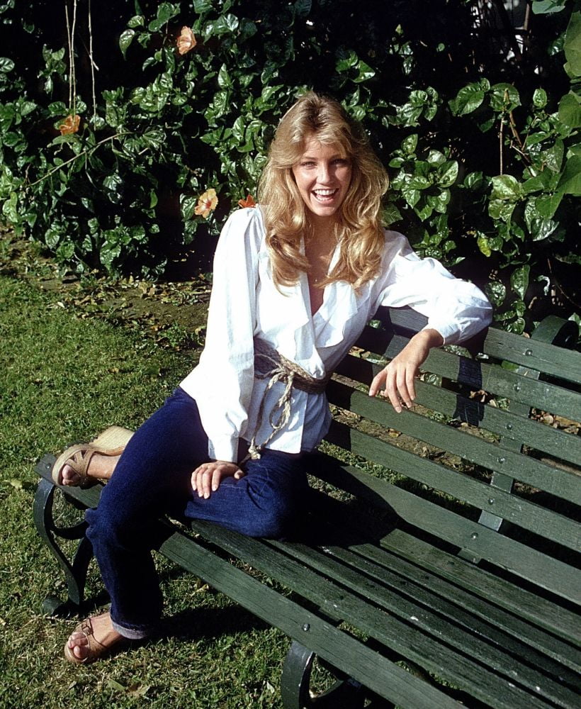 Heather Locklear during a private photo shoot, 20th Century Fox Backlot ...