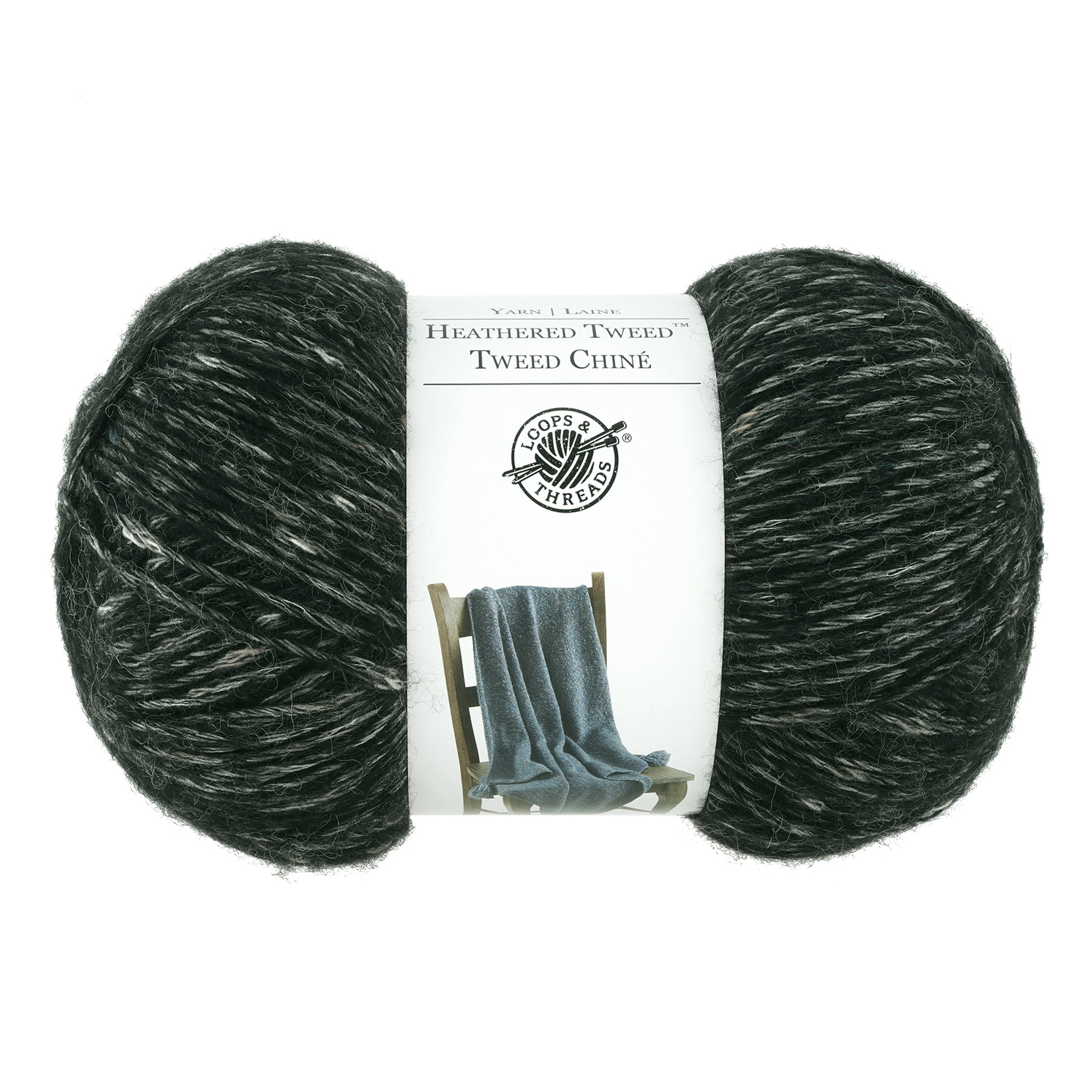 Heathered Tweed Yarn by Loops & Threads - Yarn for Knitting - Crochet ...