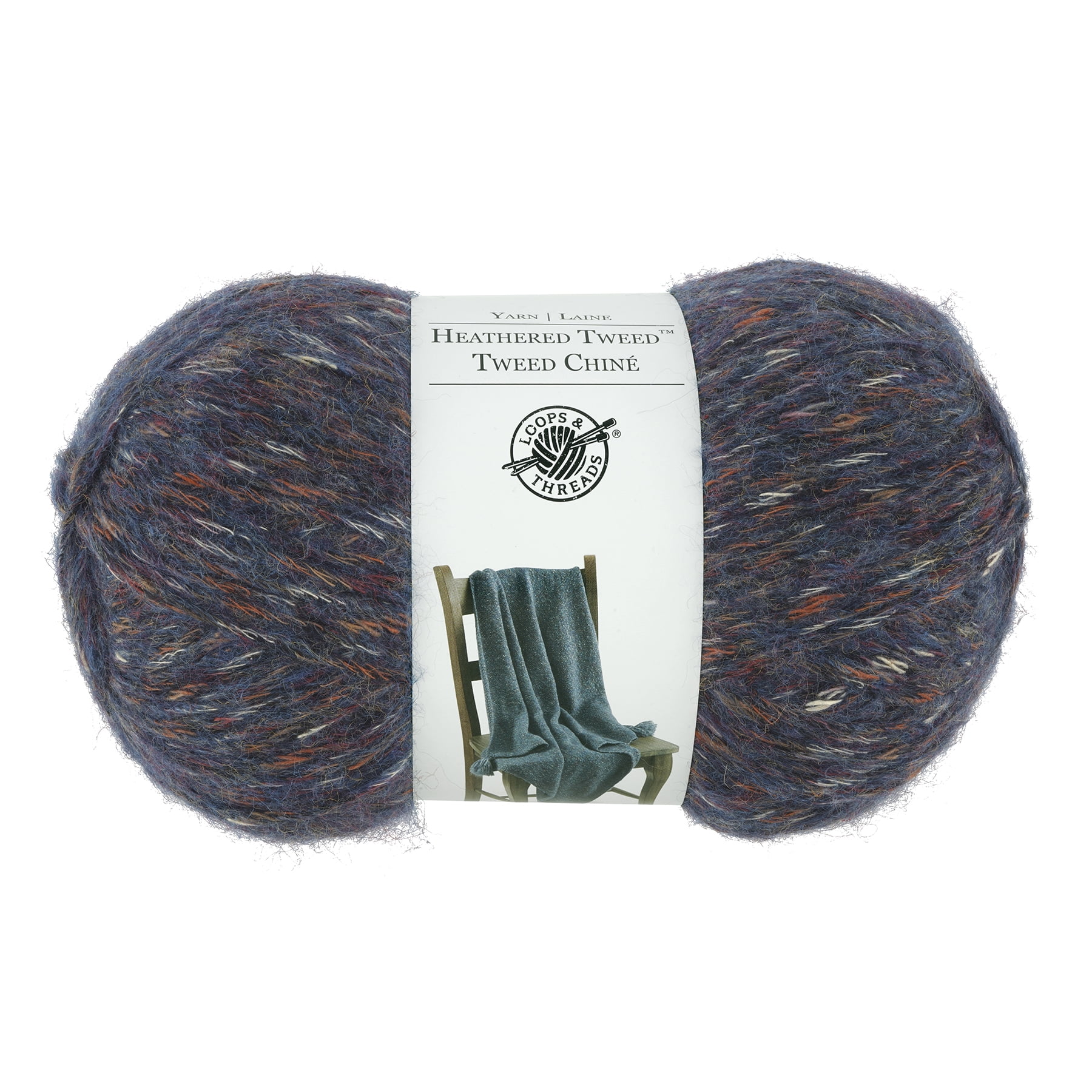 Heathered Tweed Yarn by Loops & Threads - Yarn for Knitting - Crochet ...