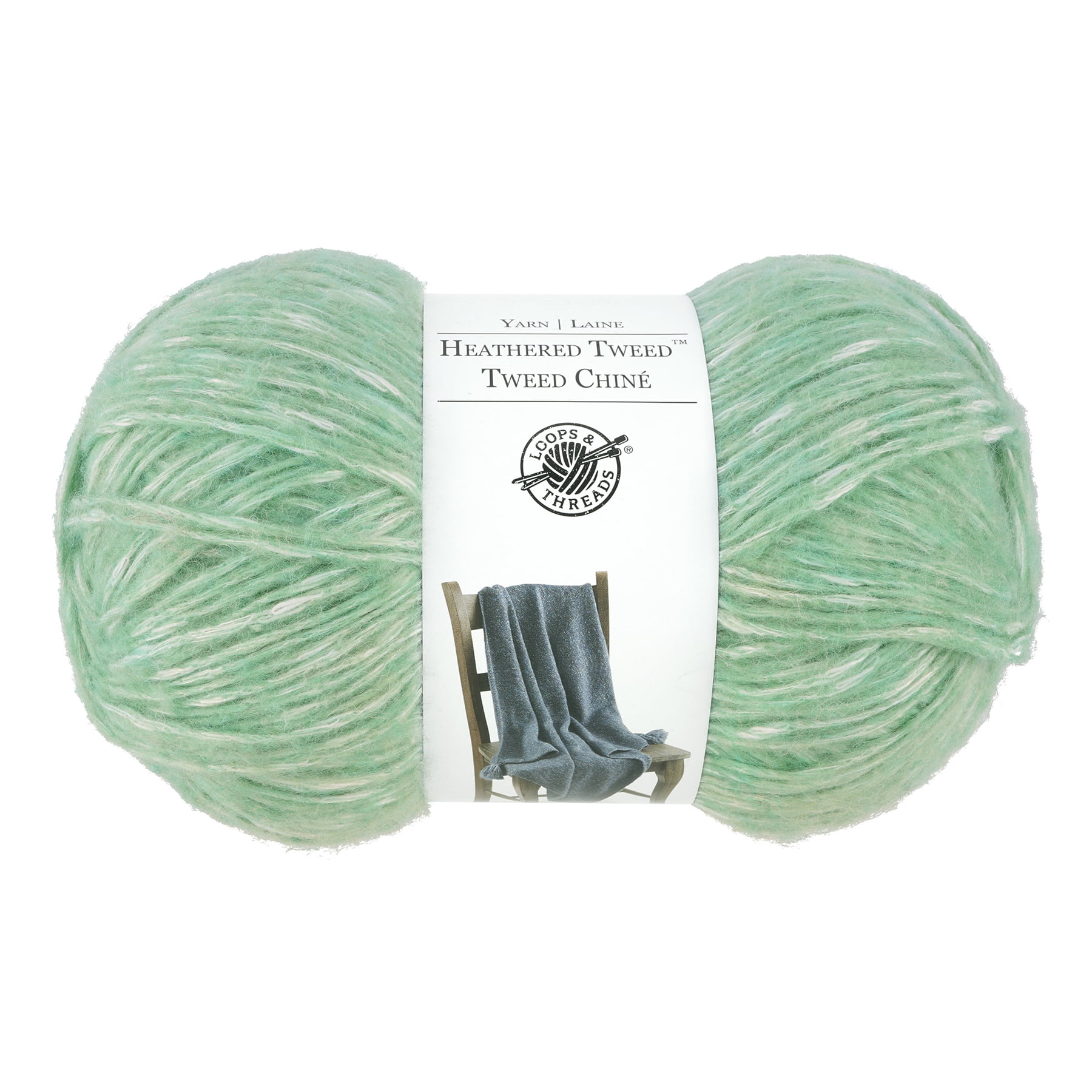 Heathered Tweed Yarn by Loops & Threads - Yarn for Knitting, Crochet ...