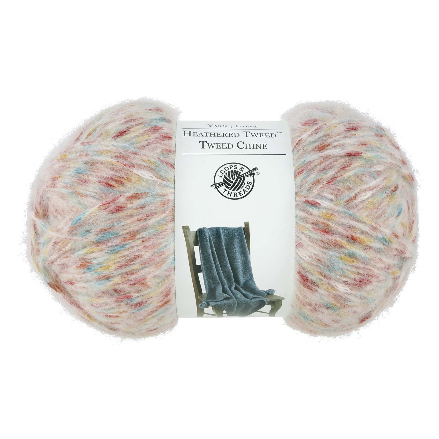 Heathered Tweed Yarn by Loops & Threads - Yarn for Knitting, Crochet ...