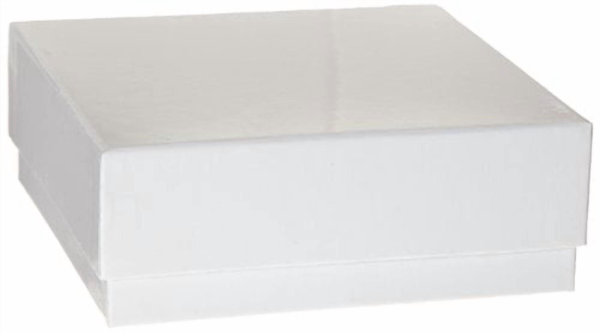 Heathrow Scientific HD2860A White Cardboard Cryovial Box with Lid, 50mm ...