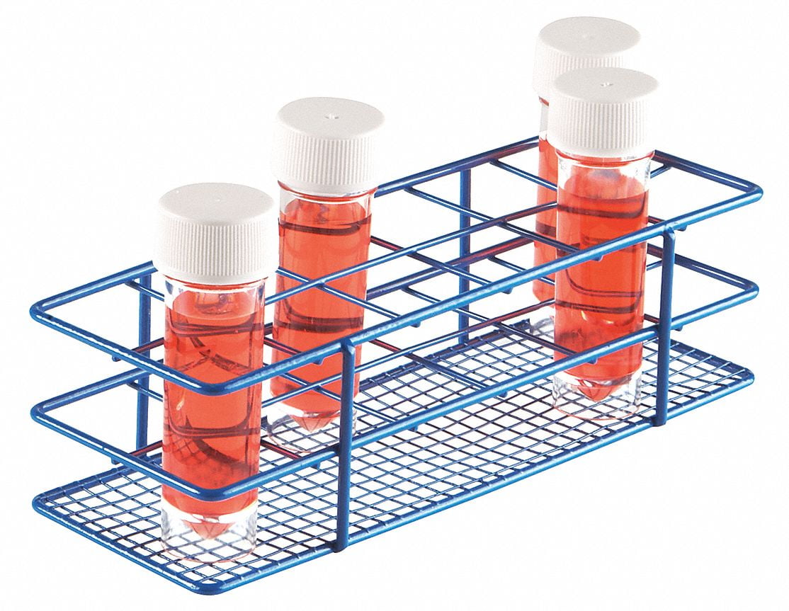 Heathrow Scientific Test Tube Rack,Epoxy-Coated Steel,Blue HS120087 ...