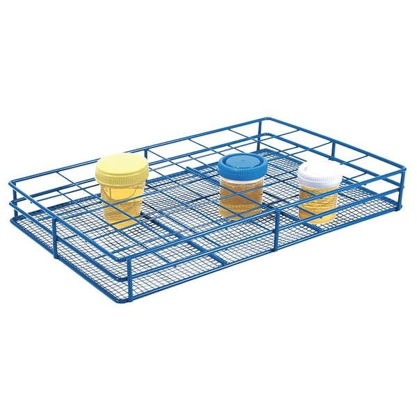 Heathrow Scientific Test Tube Rack, Epoxy-Coated Steel,Blue 120091 ...