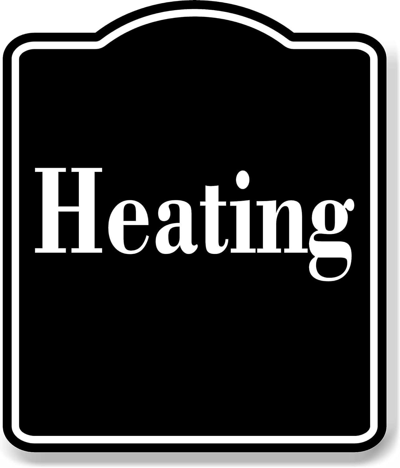 Heating Elegant BLACK Aluminum Composite Sign, 20"x24" - Walmart.com
