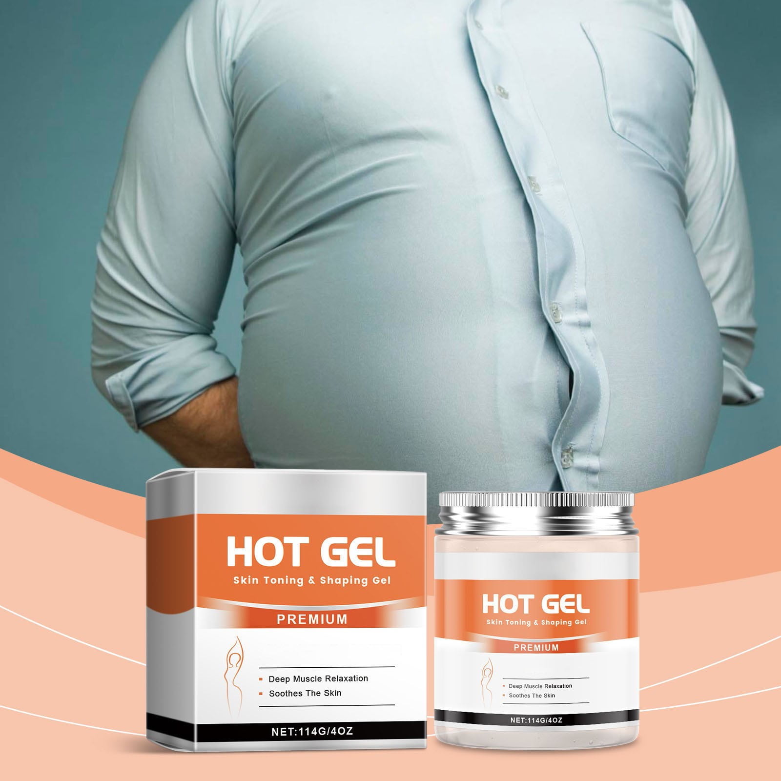 Heating Gel, Orange Peel Tissue Reducer, High Moisturizing Body Shaping ...