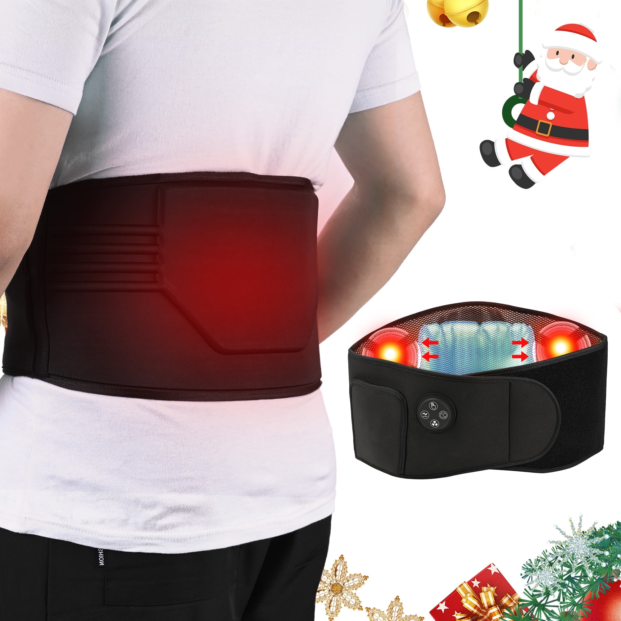 Heating Pad Back Massager with Vibration Massage & Airbag Massage ...