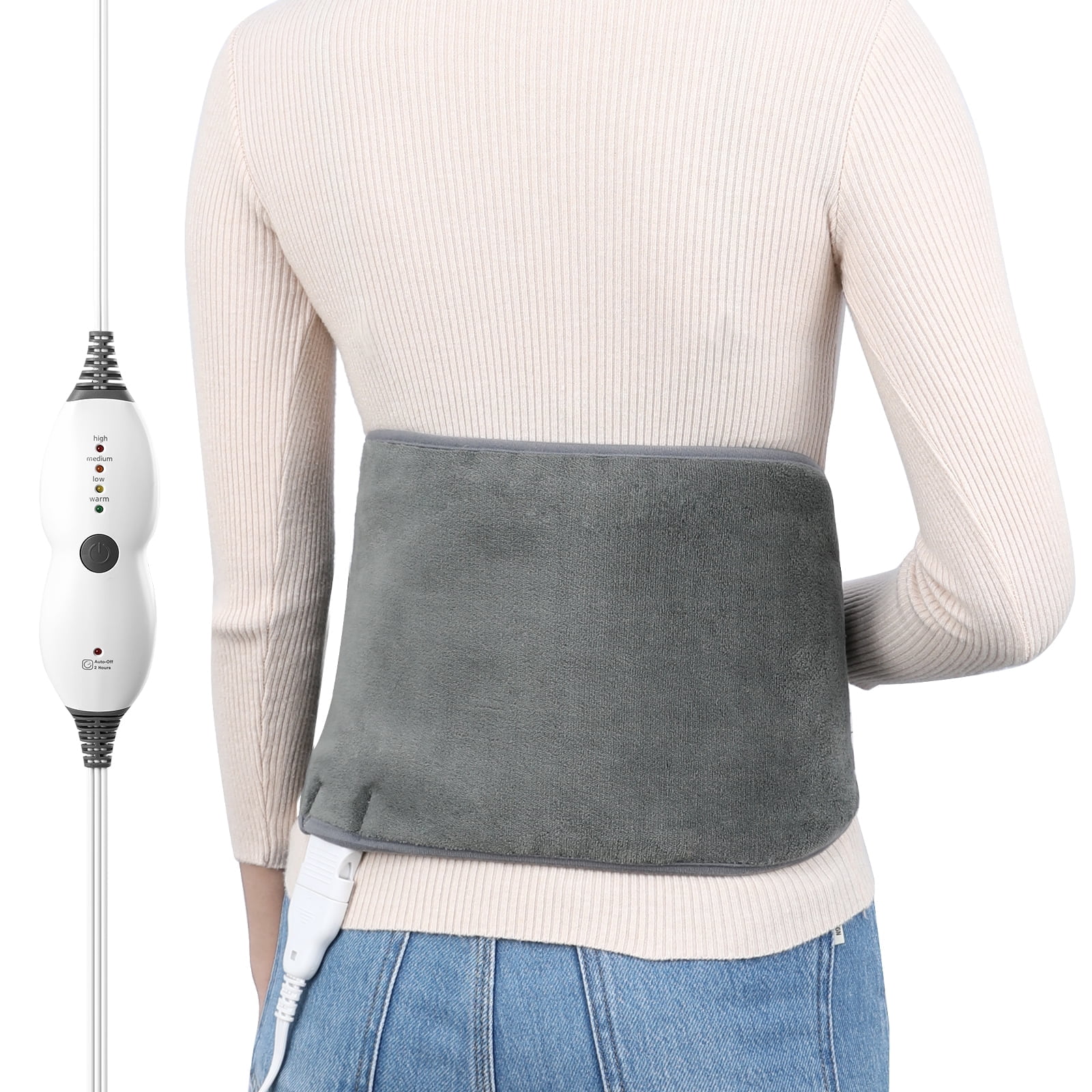 Heating Pad for Back Relief, 45" x 10" Electric Heating Pads for Cramps ...