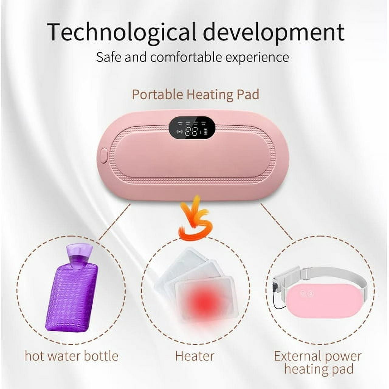 Heating Pad, Portable Cordless Heating Pad for Stomach, Heating Pad for ...