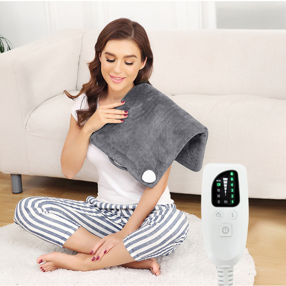 Heating Pad - Super Soft Velvet Heat Therapy Pad for Back/Shoulder/Neck ...