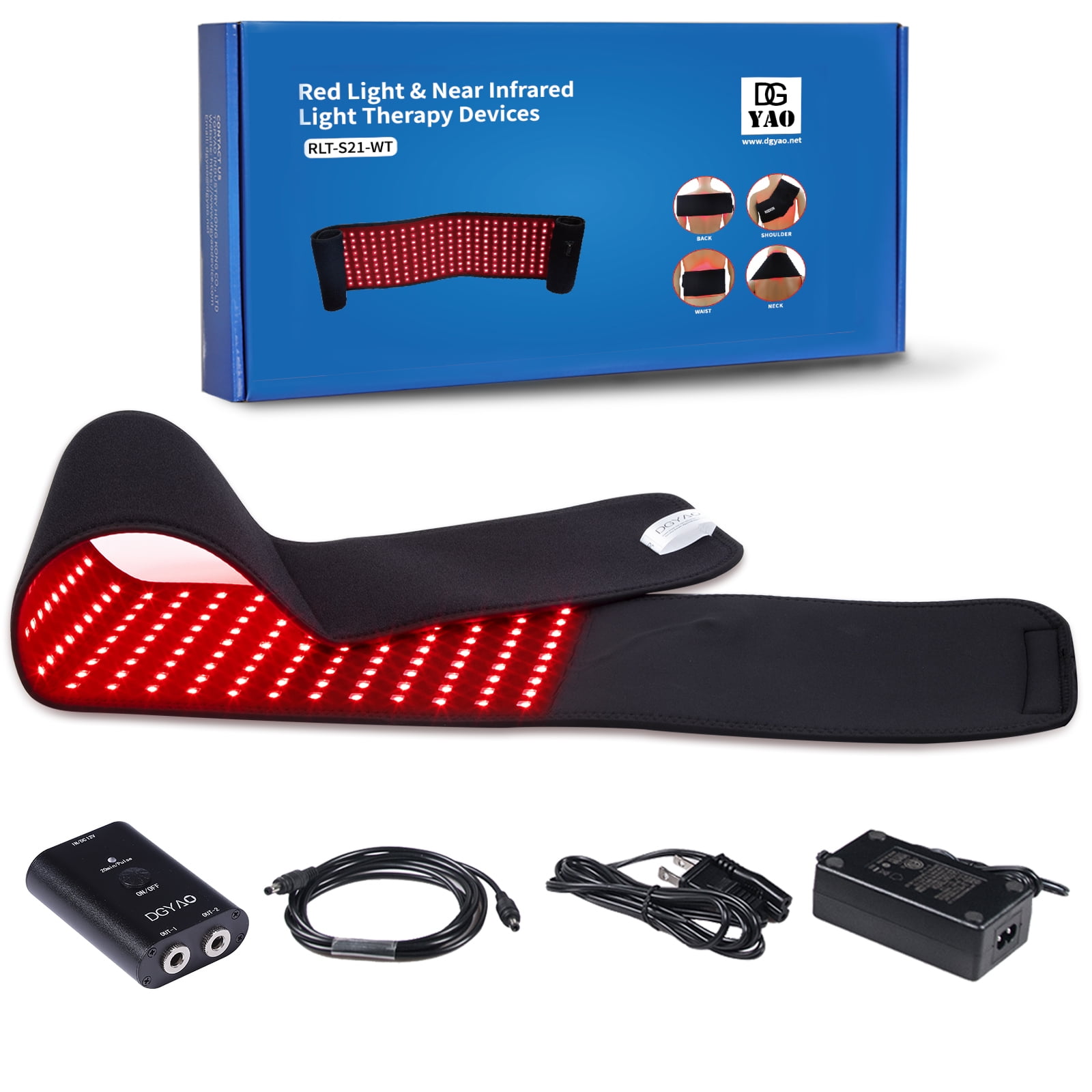 Heating Red Light Waist Belt - Body and Muscle Relaxation - 3 IN 1 ...