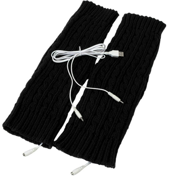 Heating Socks and Knitted Leg Warmers Thermal Knee Brace for Winter ...