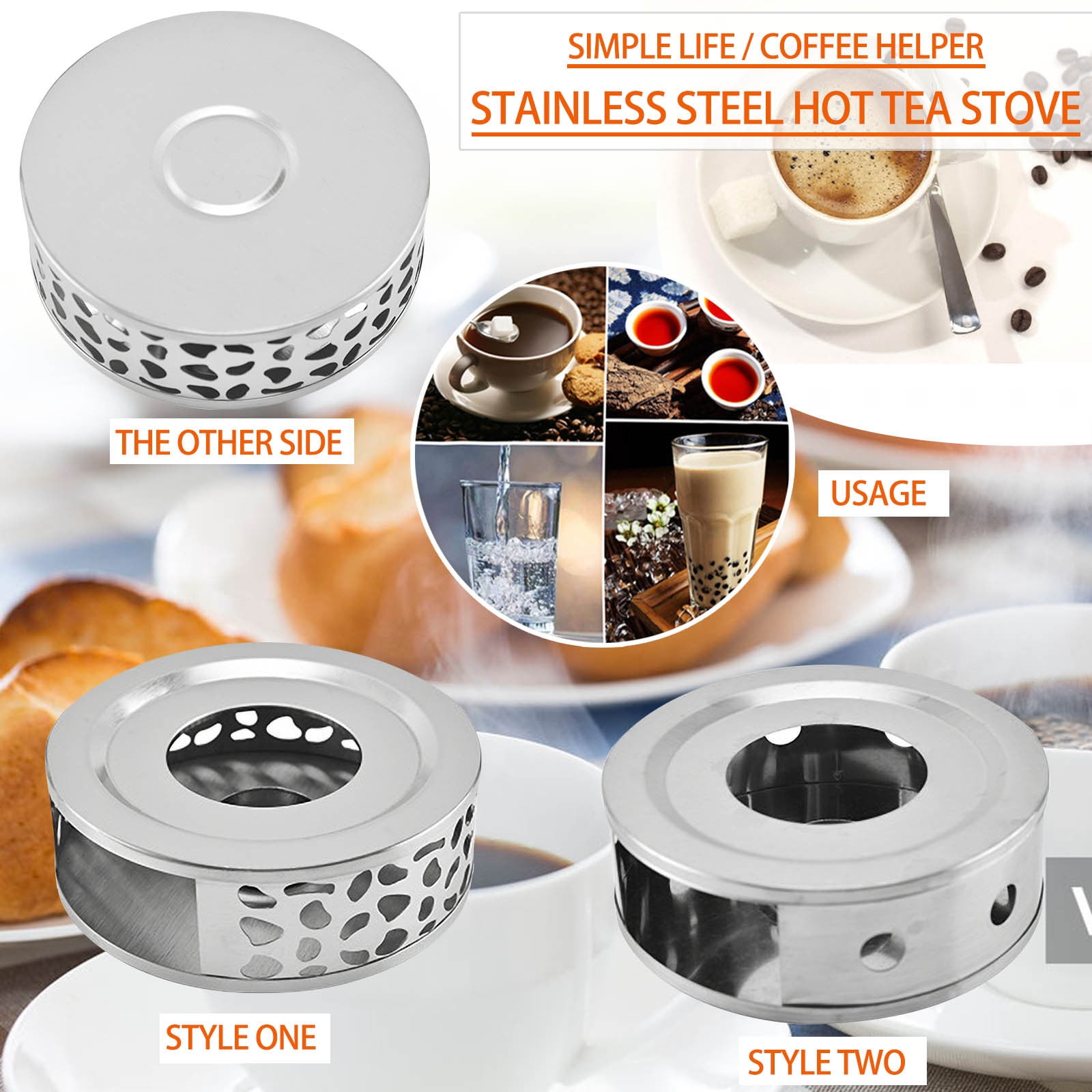 Bksdlh Teapot Warmer, Glass Tea Warmer, Stainless Steel and , Home Use ...