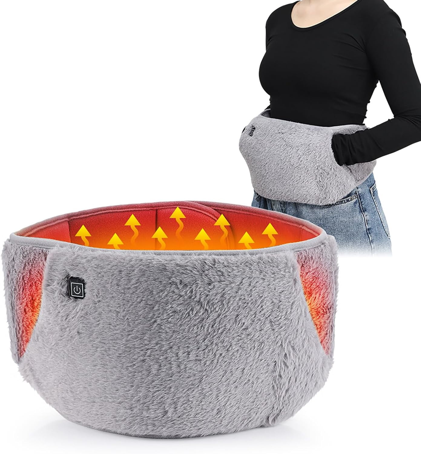 Heating Waist Belt, Electric Heated Waist Belt, Portable Heating Pad ...