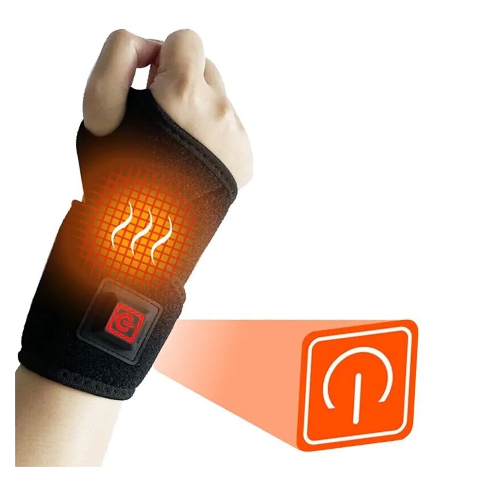 Heating Wrist Guard Black Protective Gear Universal Left and Right ...