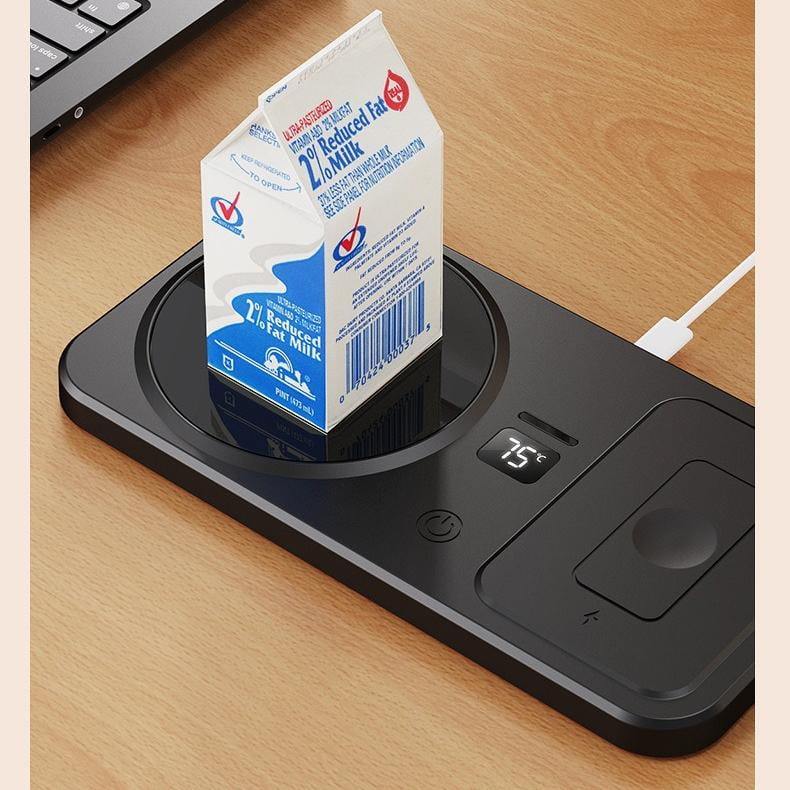 Heating coaster, intelligent constant temperature, three-speed ...