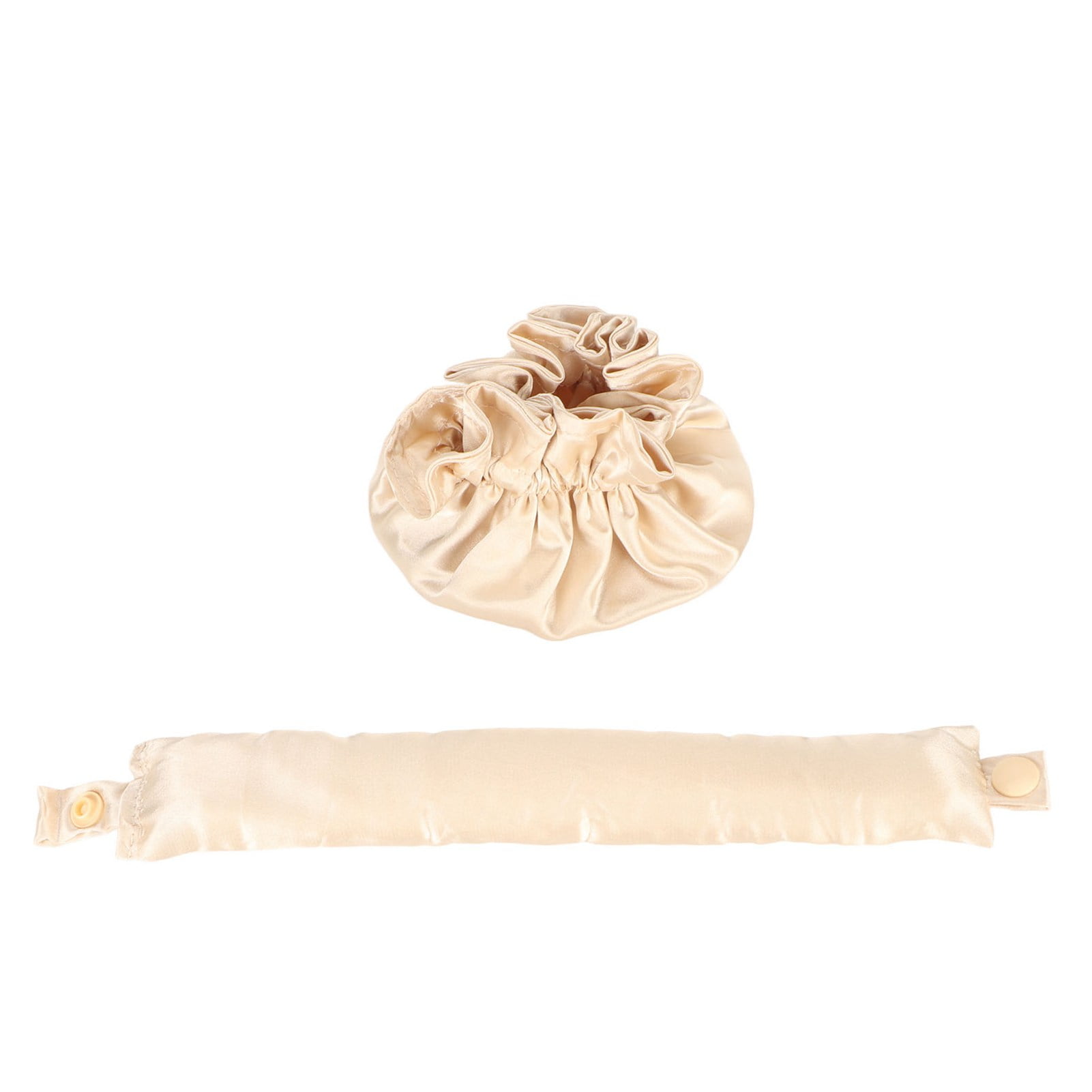 Heatless Bun Hair Styling Kit, Portable Soft Satin Heatless Curler for ...