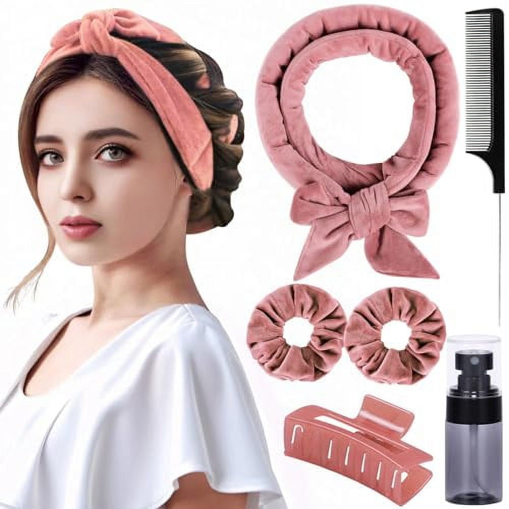 Heatless Curlers to Sleep in Heatless Curling Rod Headband For Long ...