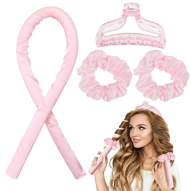 EEEkit Heatless Curling Rod Headband, Hair Roller with Hair Claw Clip ...