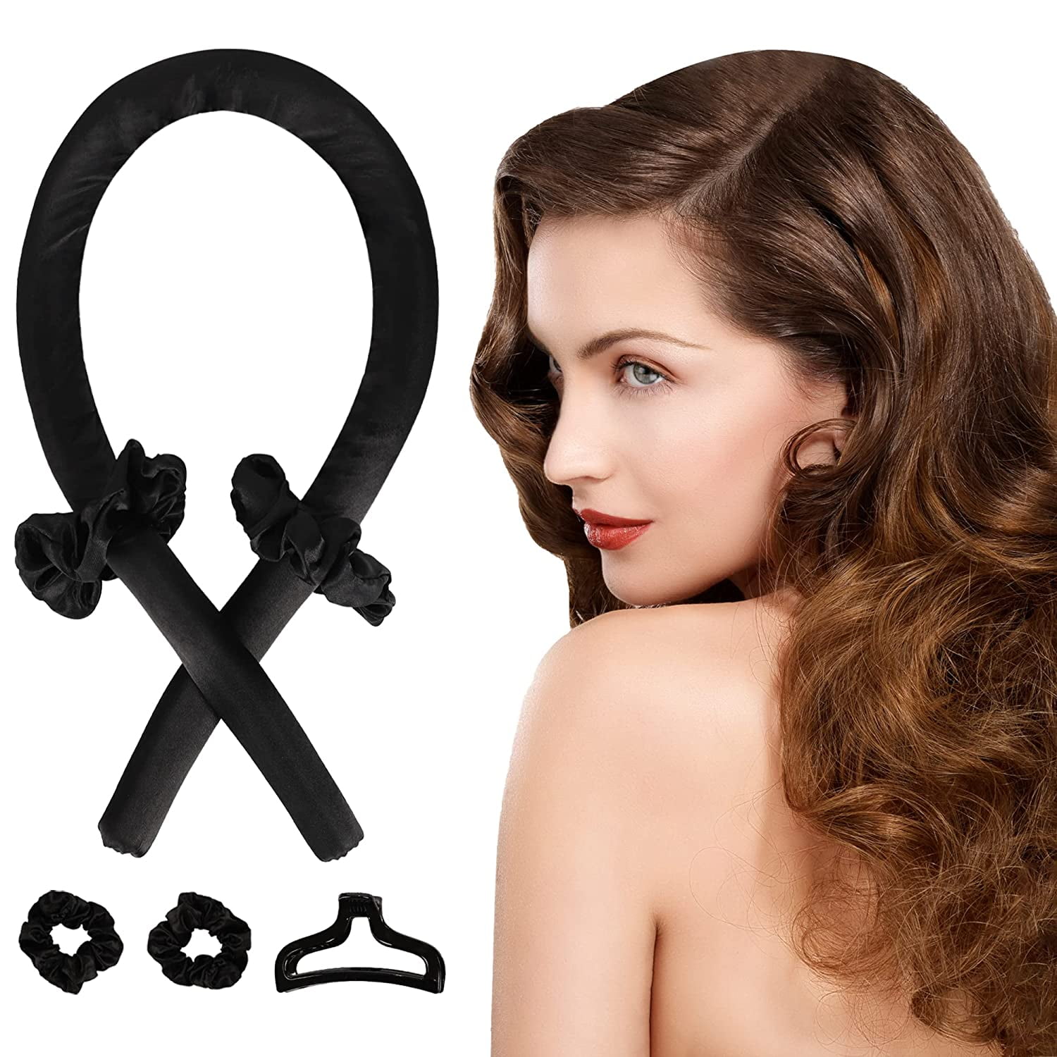 Heatless Curling Rod Headband For Long Hair No Heat Curlers Sleep In