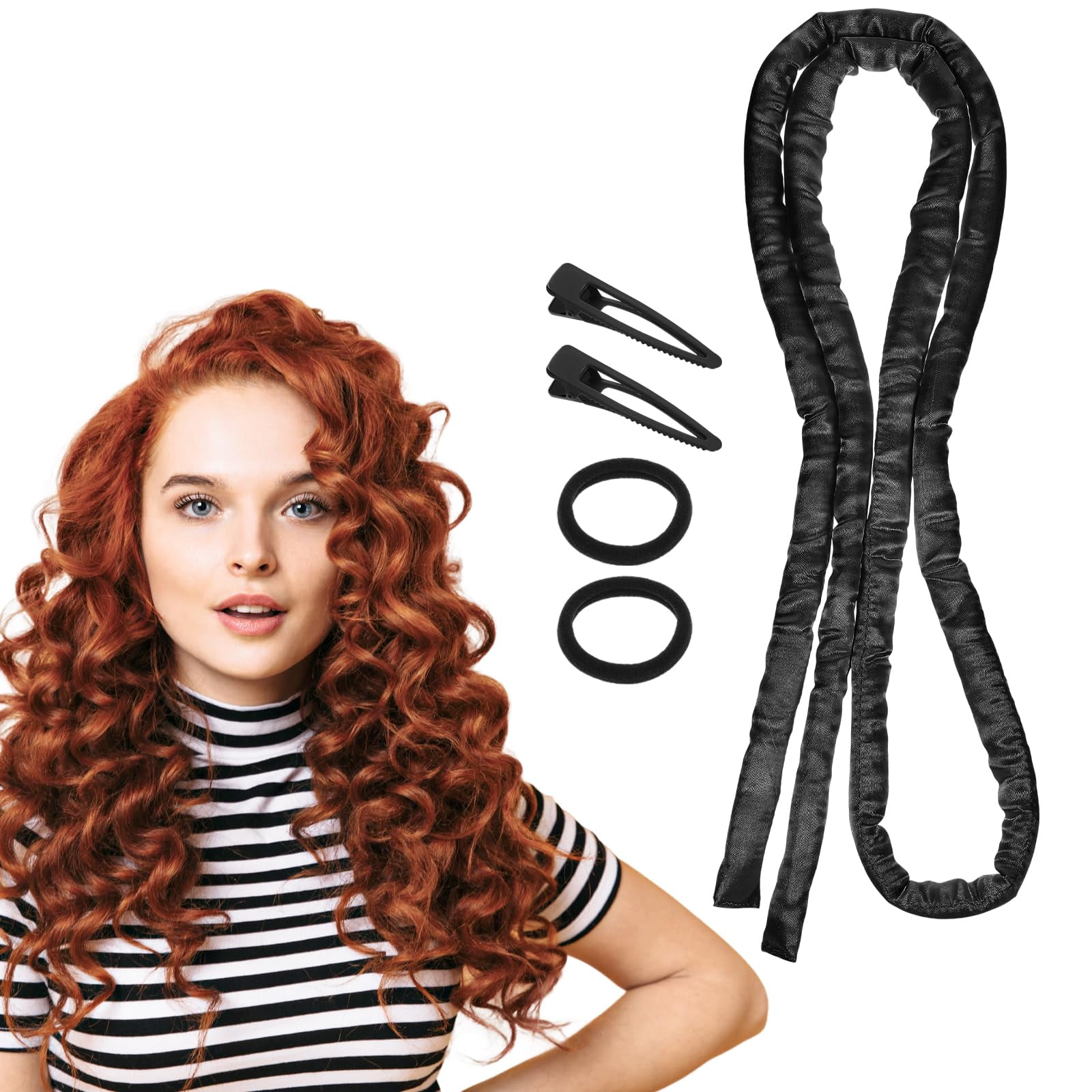 Heatless Curling Rod Headband, Heatless Hair Curler Heatless Curls ...