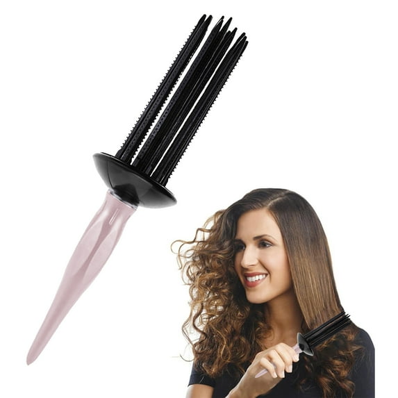 Heatless Curling Roll Comb Wand Hairstyling Tool for Natural Soft and ...