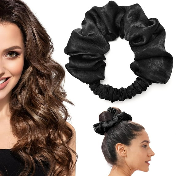 Heatless Curling Scrunchie, Heatless Hair Curler to Sleep In, No Heat ...