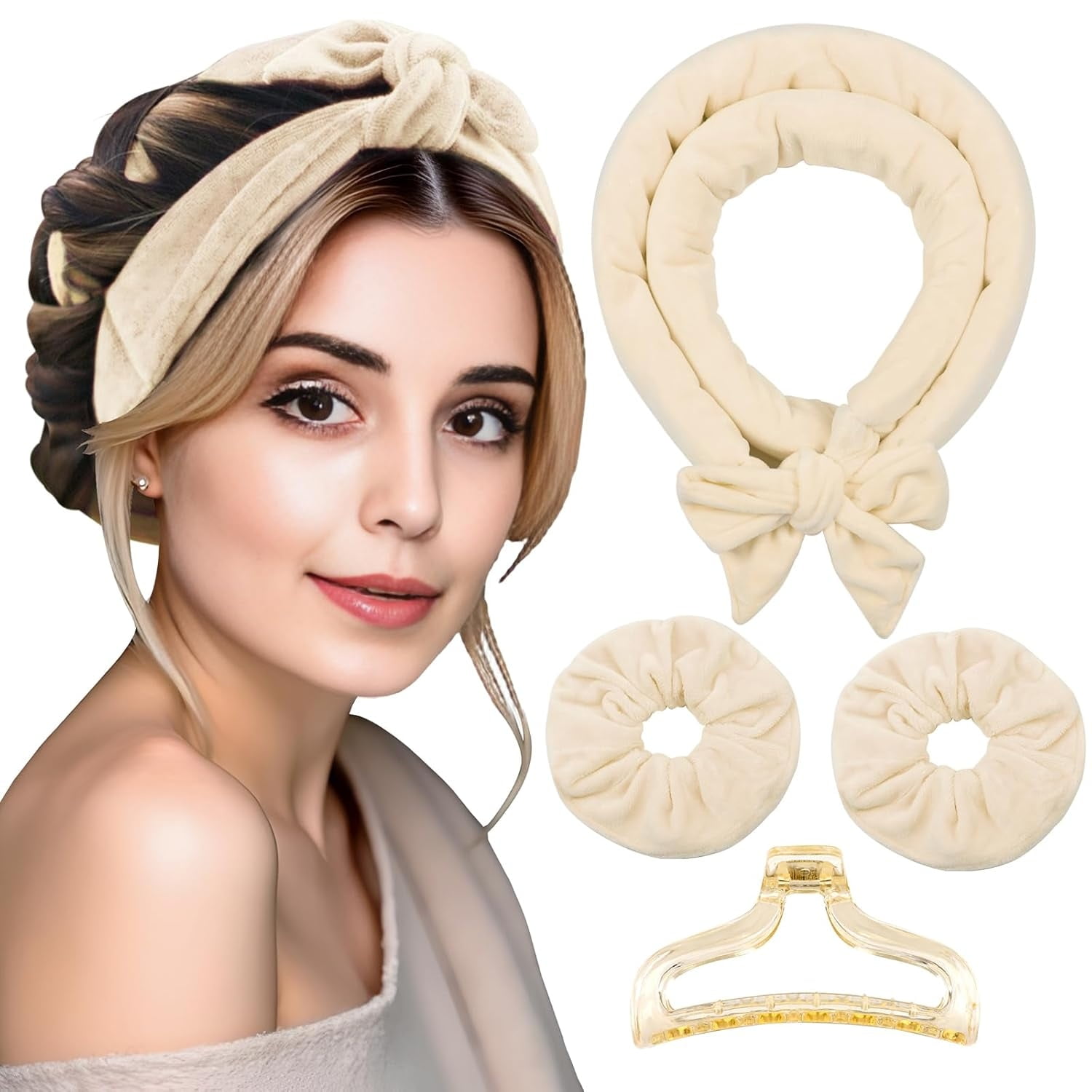 Heatless Curls Hair Curlers To Sleep In – Velvet No-Heat Overnight ...