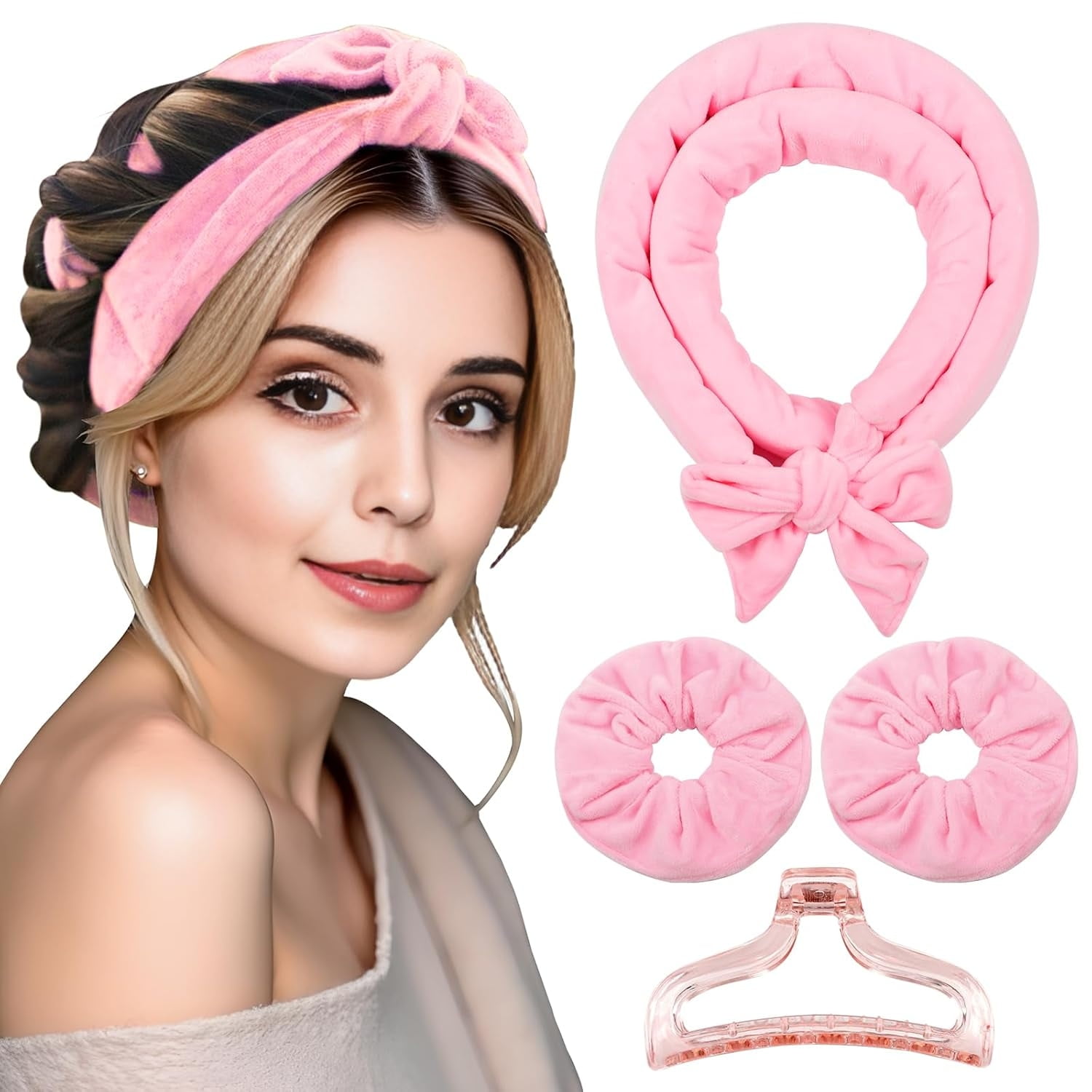 Heatless Curls Hair Curlers To Sleep In – Velvet No-Heat Overnight ...