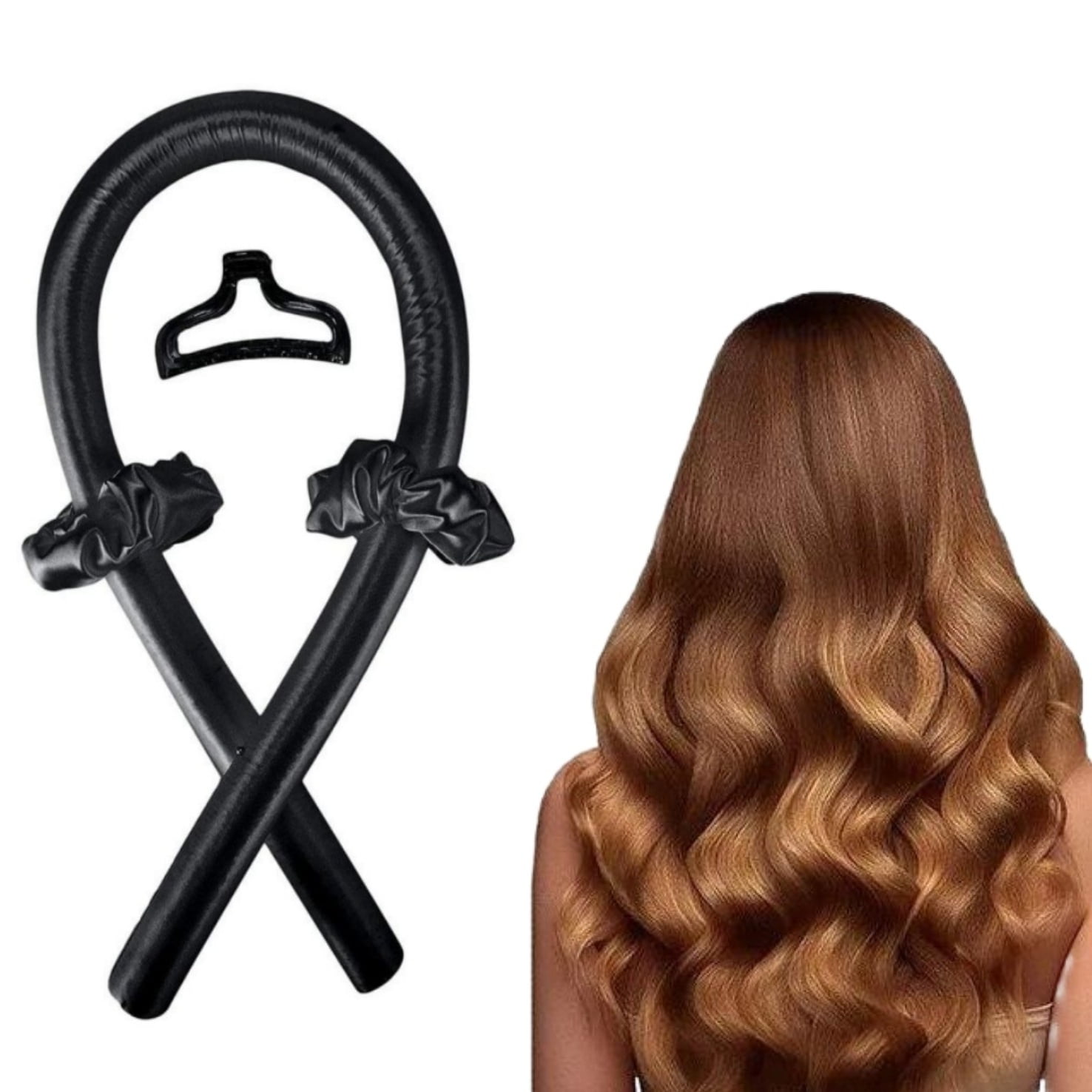 Heatless Curls Lazy Heatless Curling Rod No Heat Curls Headband Sleep ...
