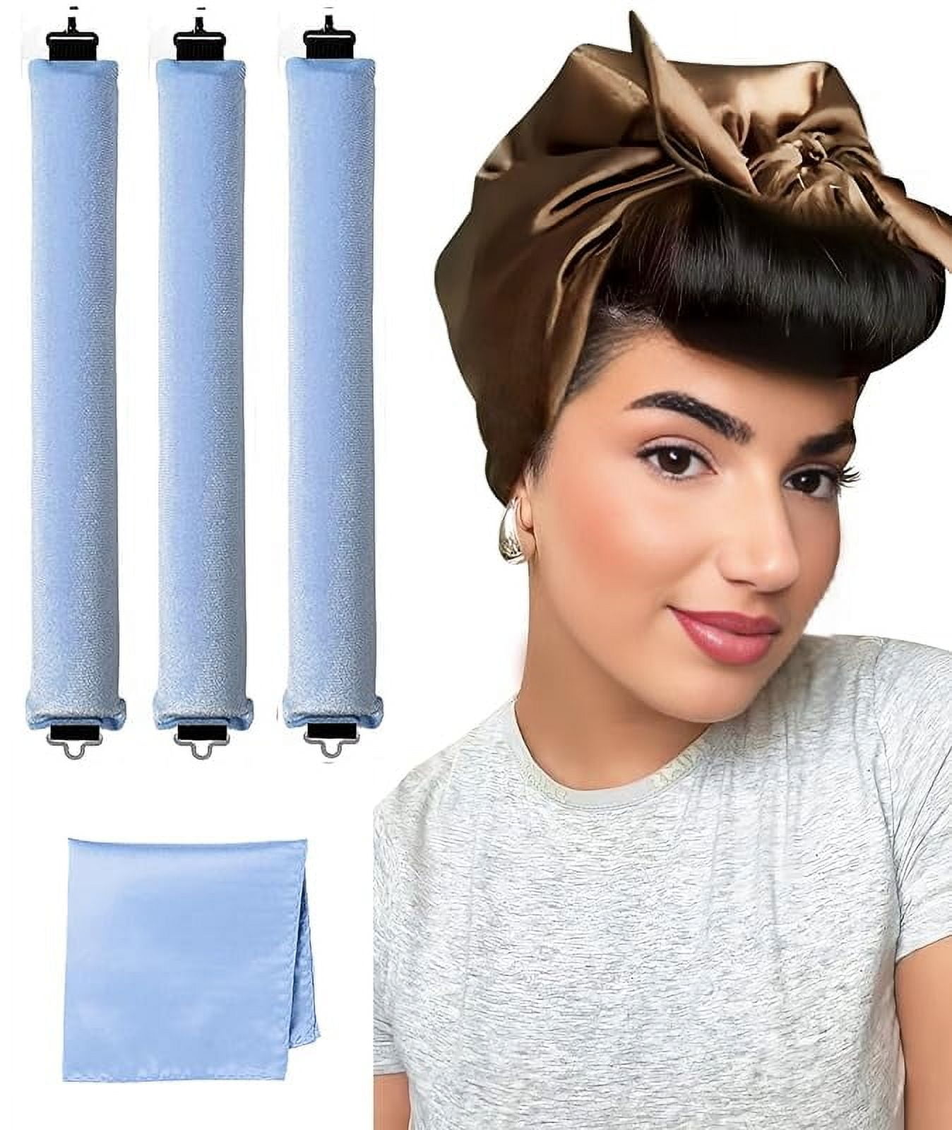 Heatless Curls Overnight Rods No Heat Hair Curlers to Sleep Jumbo Foam ...