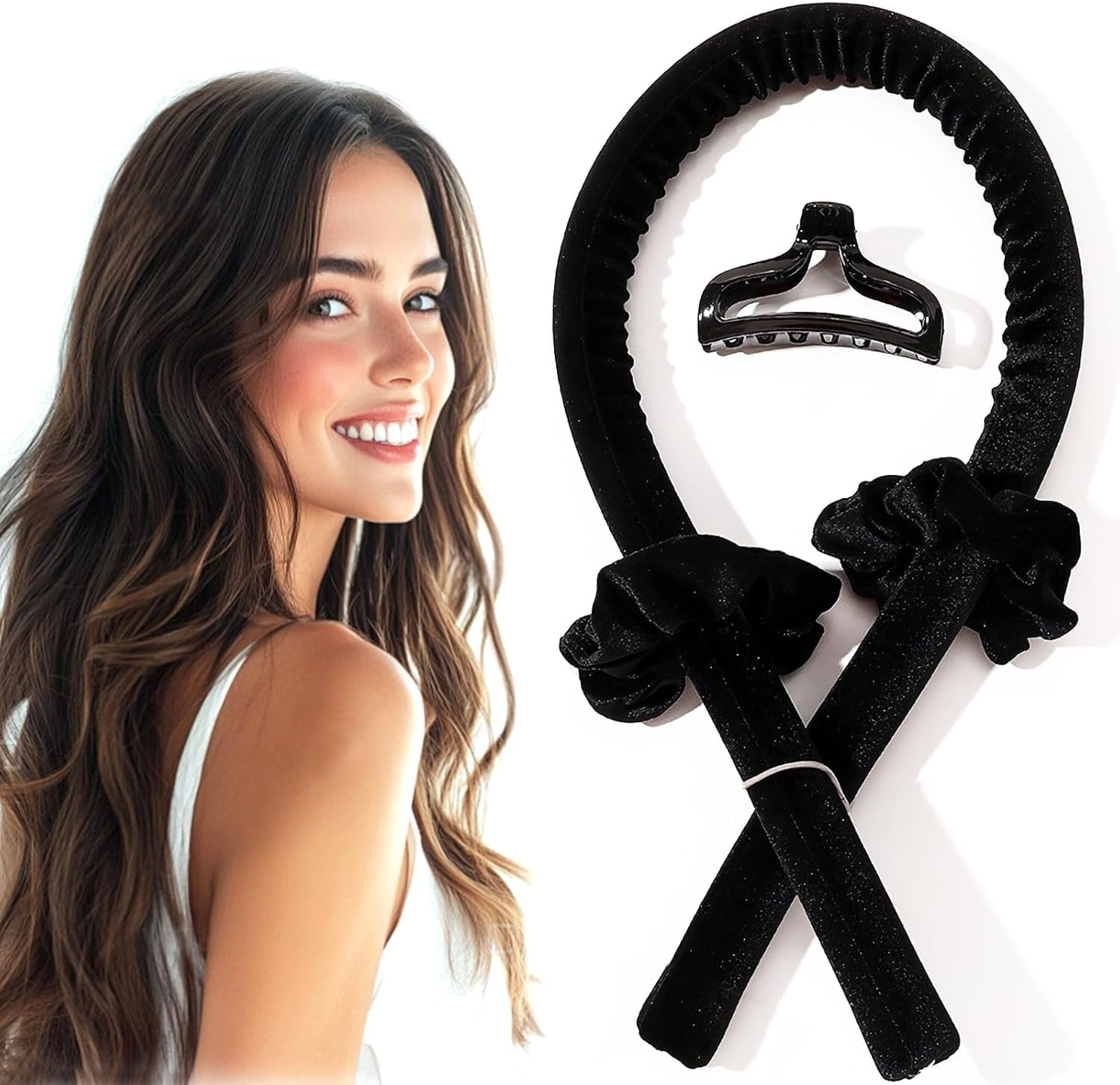 Heatless Hair Curler,Heatless Curls With Gift Box,Velvet Hair Curlers ...