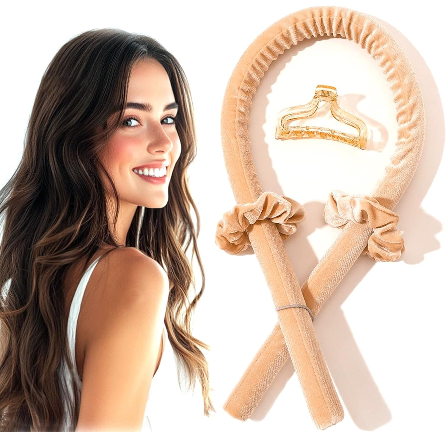 Heatless Hair Curler,Heatless Curls With Gift Box,Velvet Hair Curlers ...