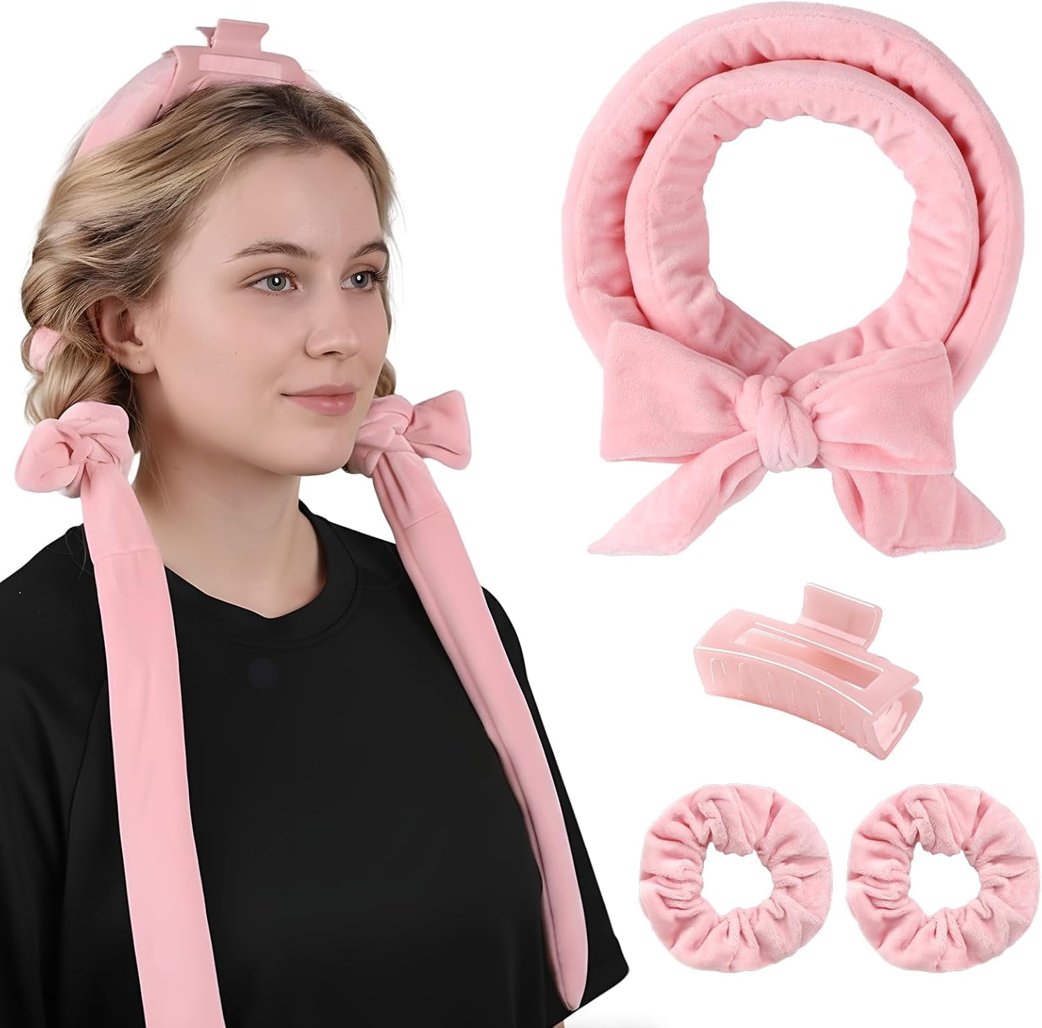 Heatless Hair Curler Set, Hair Rollers for Women Overnight Curls, No ...