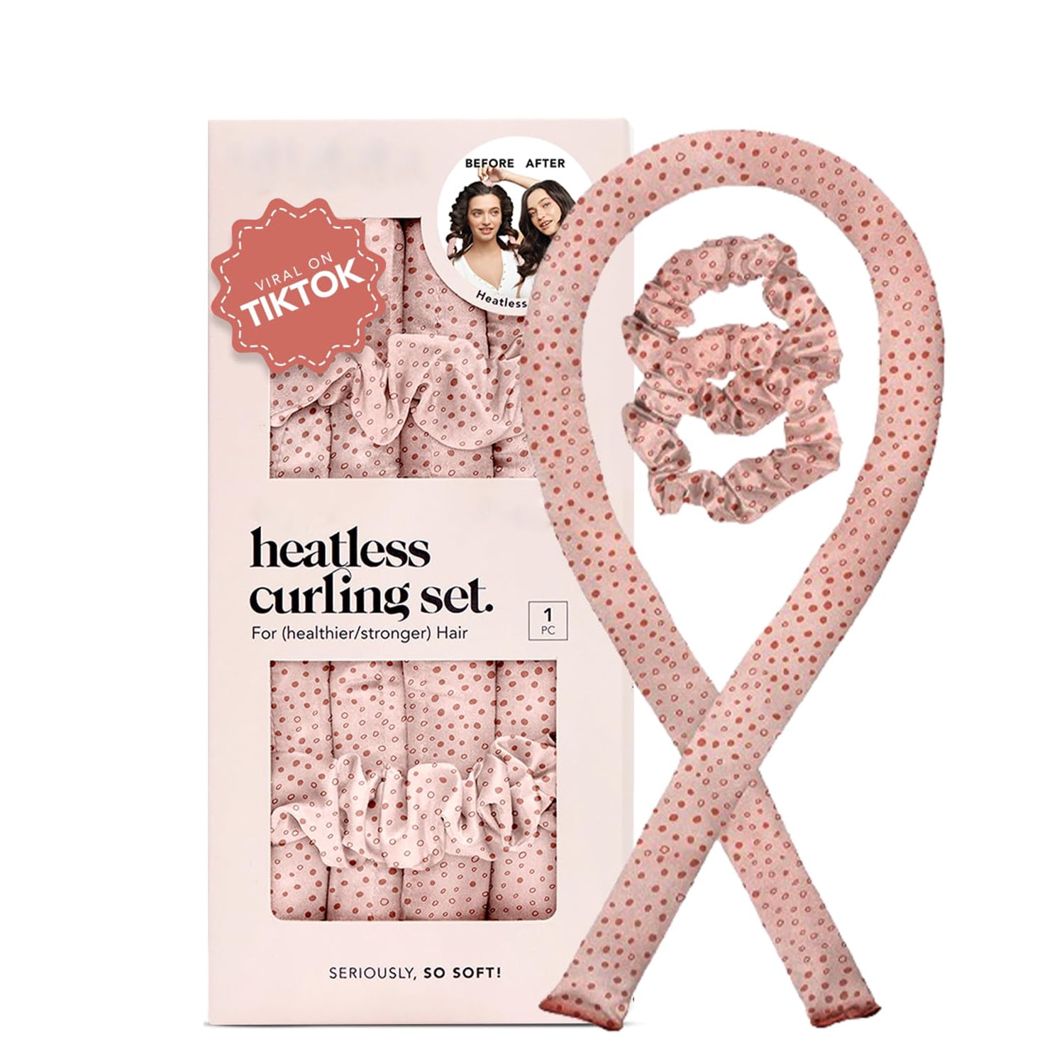 Heatless Hair Curler Set - Heatless Curls Overnight, Hair Rollers for Soft Curls & Frizz-Free ...