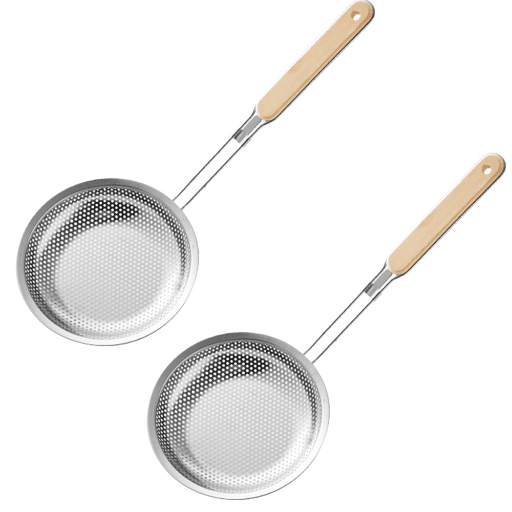 Heatless Handle Colander Fine Mesh Strainer Basket - Stainless Steel ...