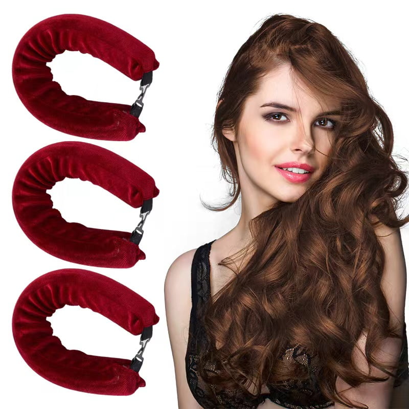 Heatless Overnight Curls Styling Tools - Jumbo Flexi Satin Rods to ...