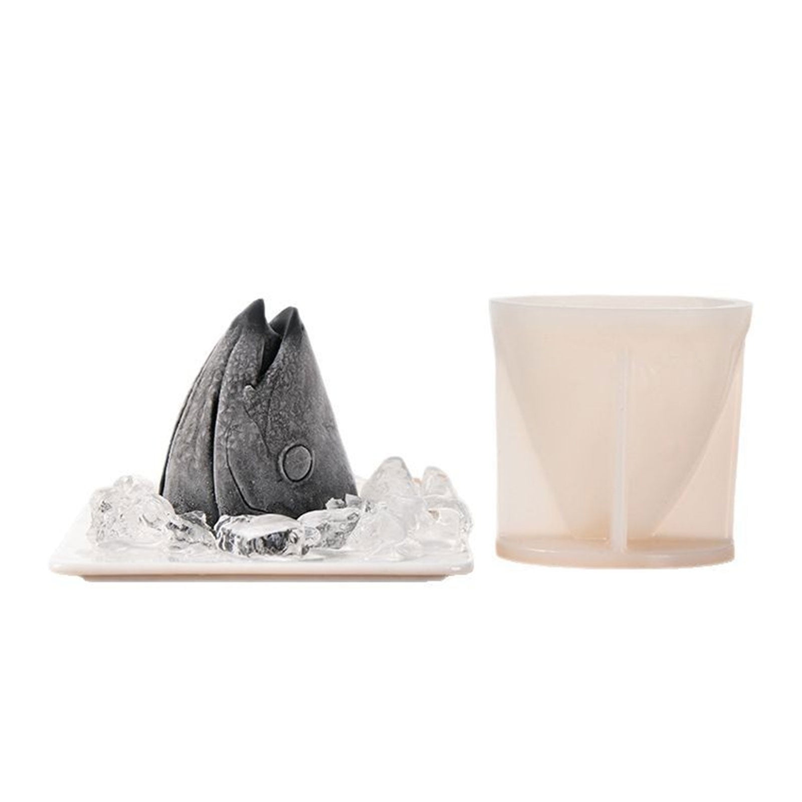 Heatproof Fish Shape Silicone Cake Mould Cook Nonstick Front Fish Head ...