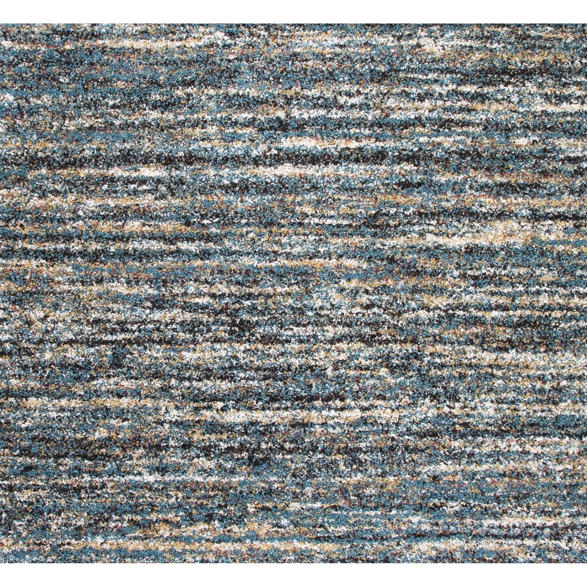 Heatset Frise Yarns, Blue Multi-color, Plush Pile - Blends with Various ...