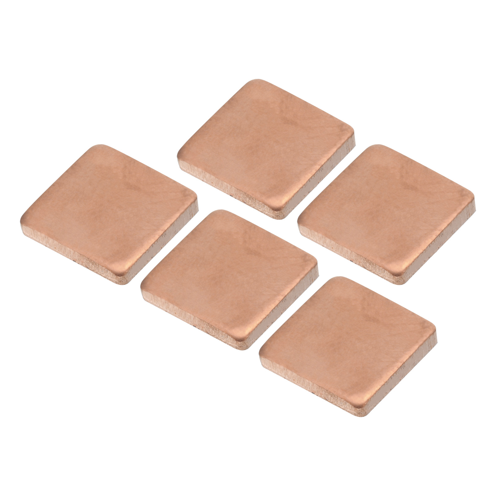 Heatsink Copper Sheet Shim 2.5mm Thickness 15 x 15mm Pad with Thermal ...